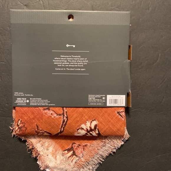 Threshold | Kitchen | New Threshold Table Throw Burnt Orange Red 5in X ...